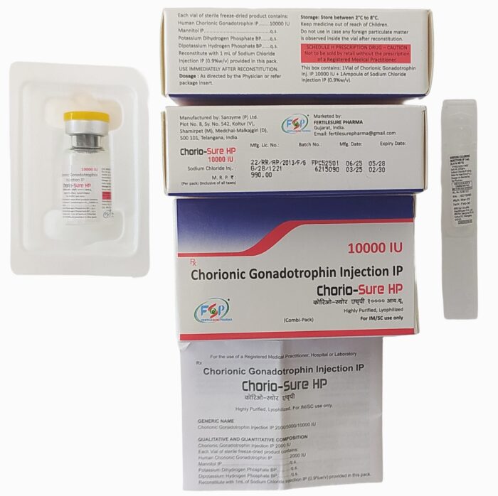 Chorionic Gonadotrophin Injection IP 10000 IU Medicoease